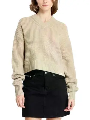 Calvin Klein V-neck Knitwear - Neutrals