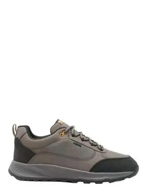 Geox Leather Trainers - Grey