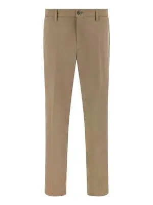 Boggi Milano Cotton Trousers - Neutrals