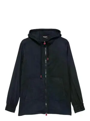 Kiton Hooded Zip-up Jacket - Blue