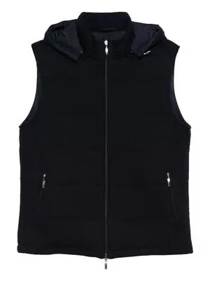 DORIANI CASHMERE Zip-fastening Vest - Blue
