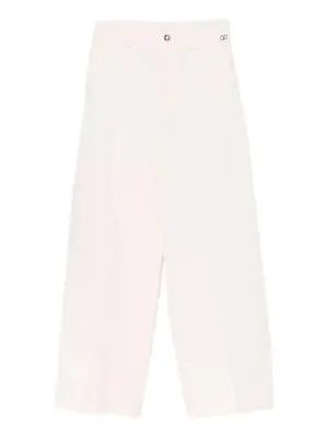 Liu Jo Button Detail Trousers - White