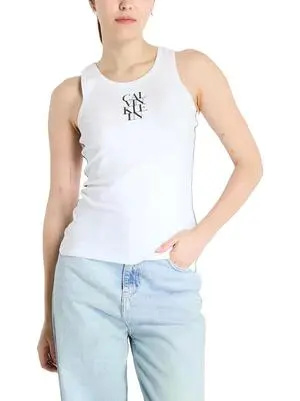 Calvin Klein Logo-print Tank Top - White