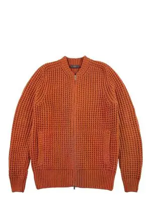ZANONE Zip-up Cardigan - Orange