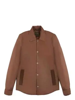 Montedoro Padded Overshirt - Brown