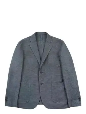 Montedoro Hopsack Two-button Blazer - Grey