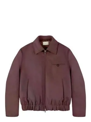 Montedoro Zip Bomber Jacket - Purple