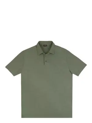 ZANONE Buttoned Polo Shirt - Green