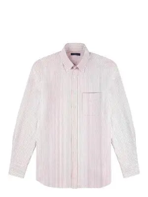 GLANSHIRT Striped Oxford Cotton Shirt - White