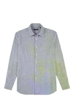 GLANSHIRT Checked Flannel Shirt - Blue