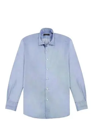 GLANSHIRT Button-up Cotton Shirt - Blue