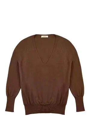 ZANONE V-neck Sweater - Brown