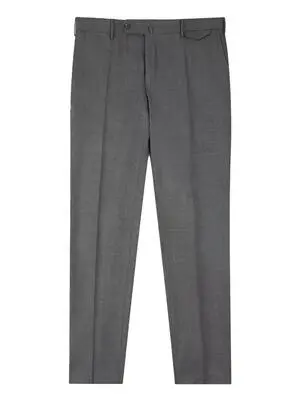 SLOWEAR Flap-pocket Wool Trousers - Grey