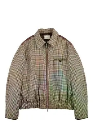 Montedoro Primo Check Bomber Jacket - Neutrals
