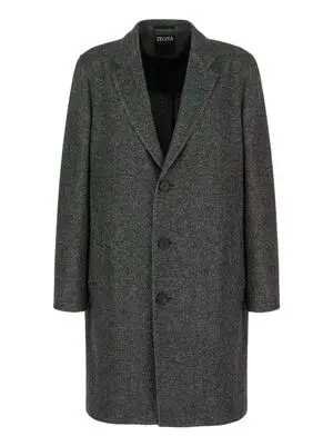 Zegna Single-breasted Coat - Grey