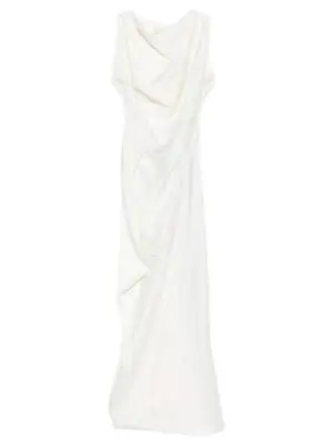 VIVIENNE WESTWOOD Sleeveless Cowl Neck Dress - Neutrals