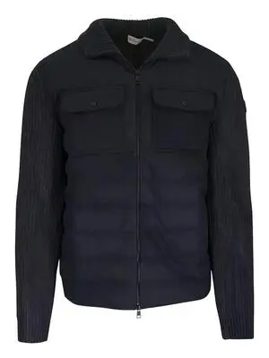 MONCLER Padded Wool Zip-Up Jacket