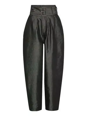 ROTATE BY BIRGER CHRISTENSEN Belted Trousers - Black