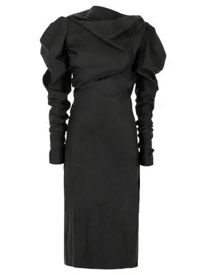 VIVIENNE WESTWOOD Ls Superbo Midi Dress - Grey