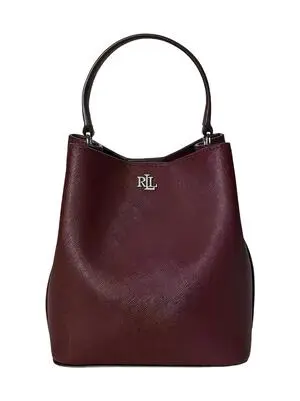 Ralph Lauren Logo-plaque Top-handle Bucket Bag - Red