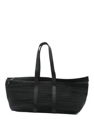 Issey Miyake Pleated Zip Tote Bag - Black