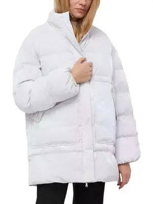 Patrizia Pepe Padded Coat With Pockets - White