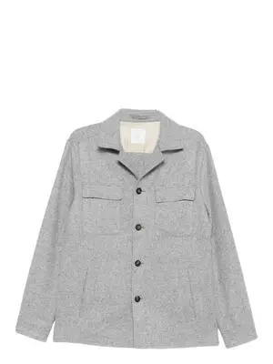 Eleventy Pocket Button Overshirt - Grey