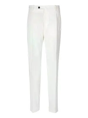 BERWICH Pleated Front Trousers - White