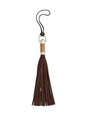 Ralph Lauren Suede Tassel Bag Charm - Brown