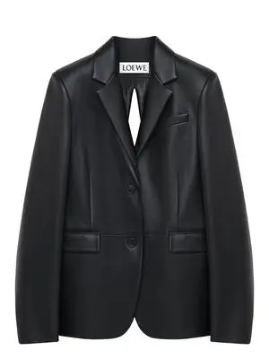 Loewe Nappa Lambskin Split-back Blazer - Black