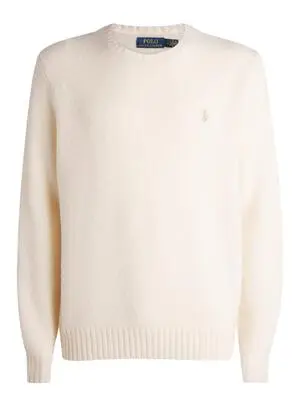 Ralph Lauren Wool-alpaca-blend Polo Pony Sweater - Beige