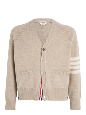 Thom Browne Wool Cardigan - Beige