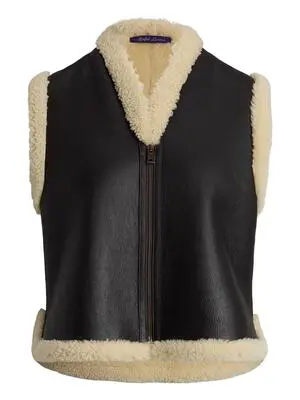 Ralph Lauren Shearling Gilet - Brown