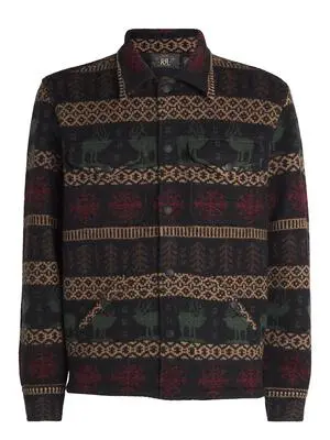 Ralph Lauren Alpaca-wool Knitted Overshirt - Black