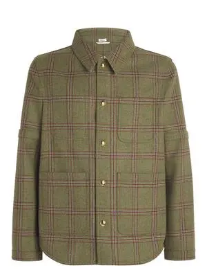 Thom Browne Wool Utility Patch Pocket Shacket - Green