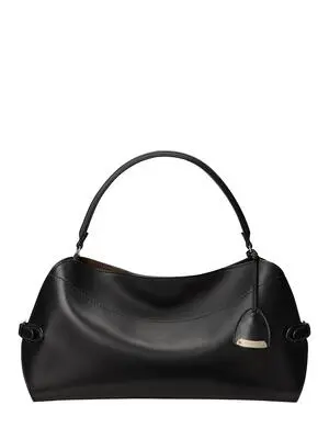 Ralph Lauren Rl 888 Leather Shoulder Bag - Black