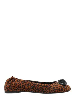 Kurt Geiger Chelsea Leopard Ballet Flats - Brown