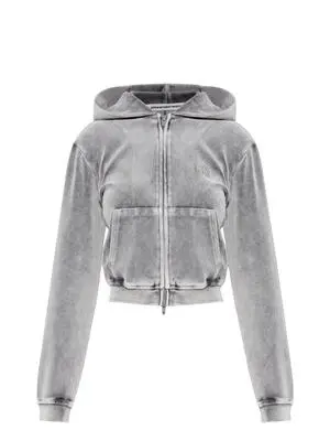 Alexander Wang Velvet Hoodie - Grey
