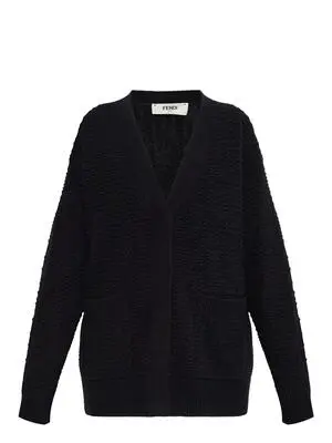 Fendi Cardigan With Pockets - Black