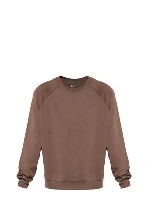 Nike Sweatshirt With Embroidered Logo - Brown