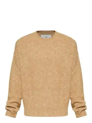 Ami Crew Neck Sweater - Beige