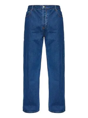 Ami Straight-Leg Non-Stretch Jeans Navy Blue