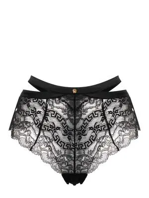 Versace Lace Slip - Black