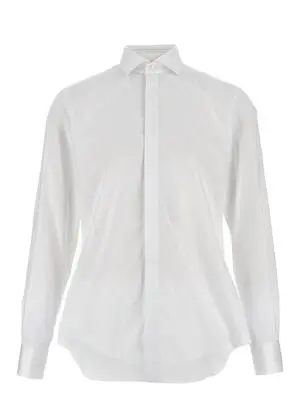 XACUS Cotton Long-sleeve Shirt - White