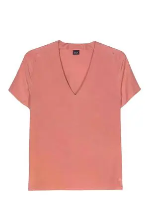 FAY V-Neck Blouse Pink