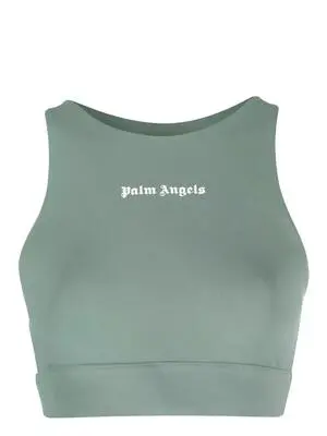 Palm Angels Logo-print Track Top - Green