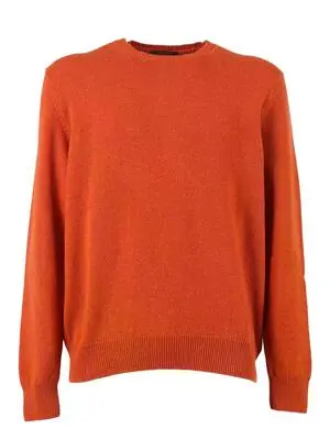 ZANONE Crew-neck Long-sleeve Sweater - Orange