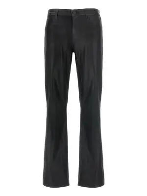 L'Agence Coated Flare Jeans - Black