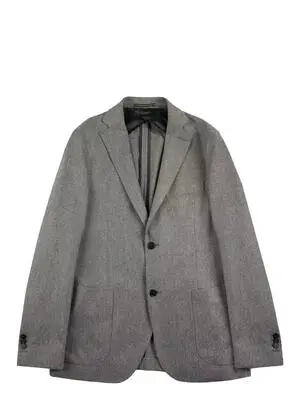 Incotex Single-breasted Flannel Jacket - Grey