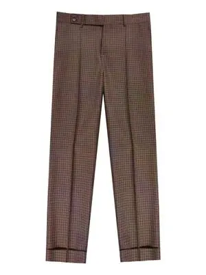 Incotex Houndstooth Trousers - Brown